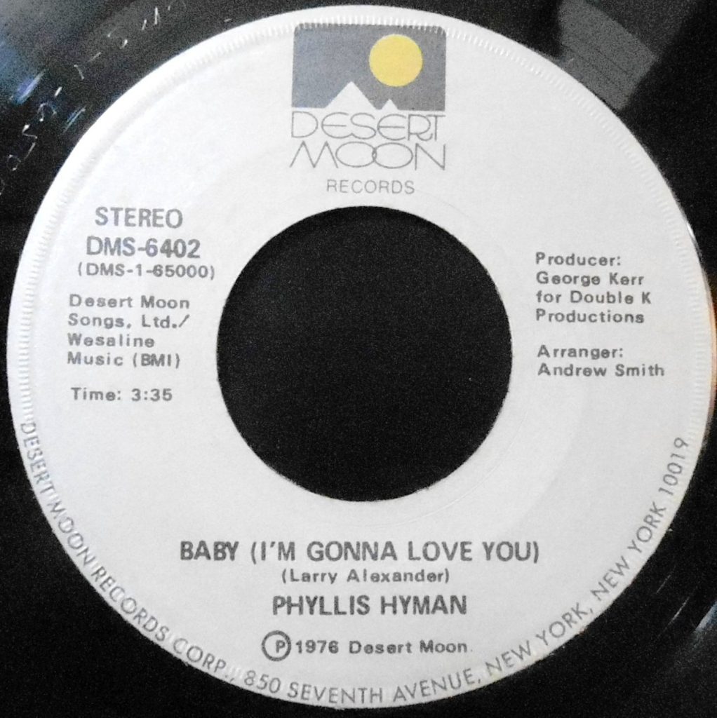 7 / PHYLLIS HYMAN / BABY (I'M GONNA LOVE YOU) / DO ME | EL BARRIO DISC ...